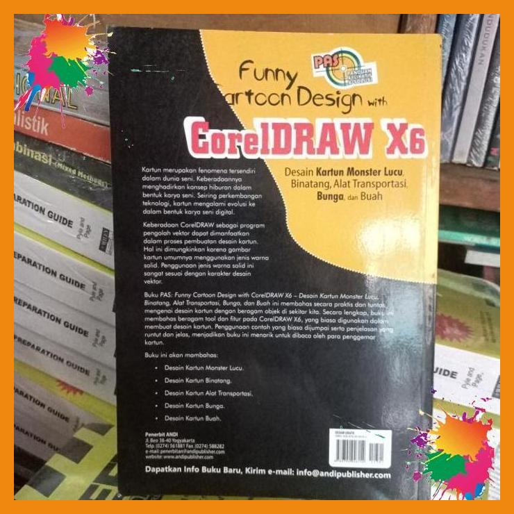 Jual pas panduan aplikasi & solusi funny cartoon design with coreldraw ...