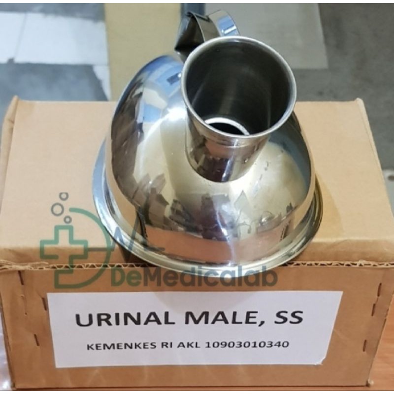 Jual Pispot Cowo Male Stainless Steel Urinal Pria Laki laki Dewasa ...
