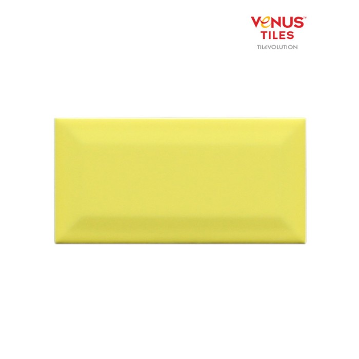 Jual Venus Avant Garde Subway Takko Yellow Glossy Bevel 150*75 | Shopee ...