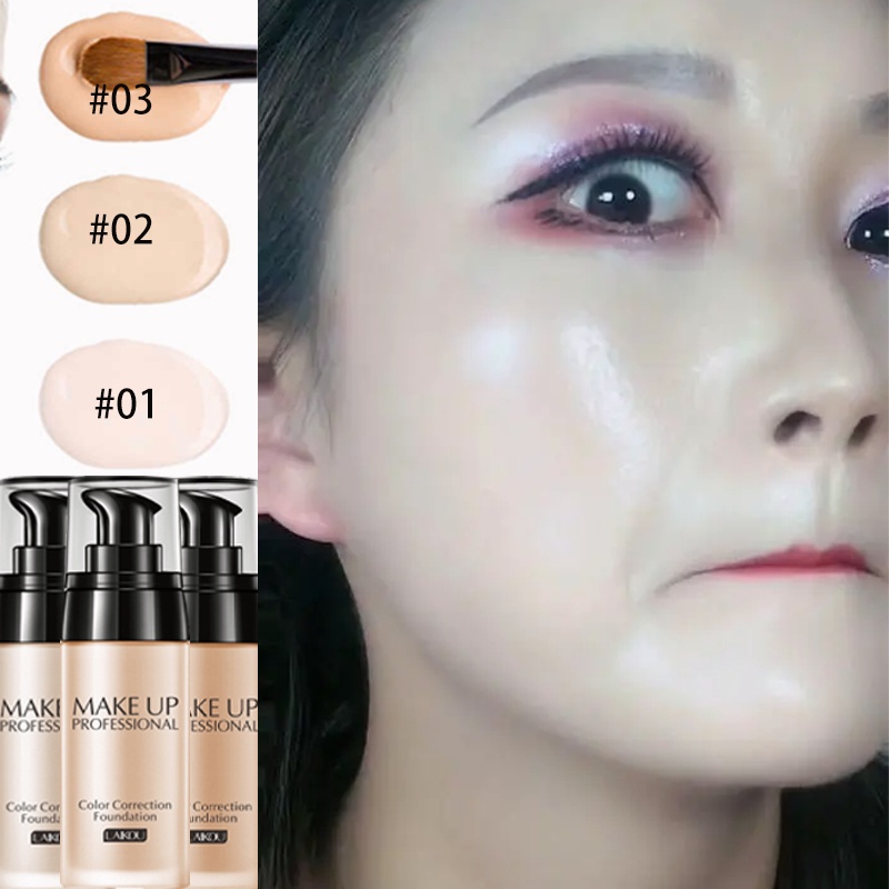 Jual Liquid Foundation krim bb Concealer Foundation Cair Tahan Air Foundation Cair 40ml Tahan ...