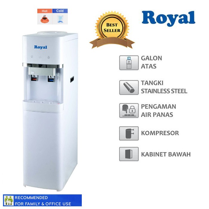 Jual Royal Top Load Water dispenser with Cabinet RXS2414WH | Shopee ...