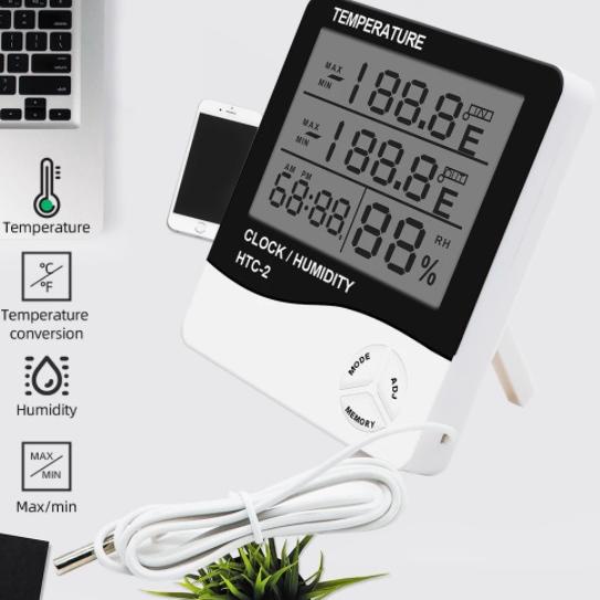 Jual Baru HTC-2 Pengukur Suhu Ruangan Termometer Higrometer Thermometer ...