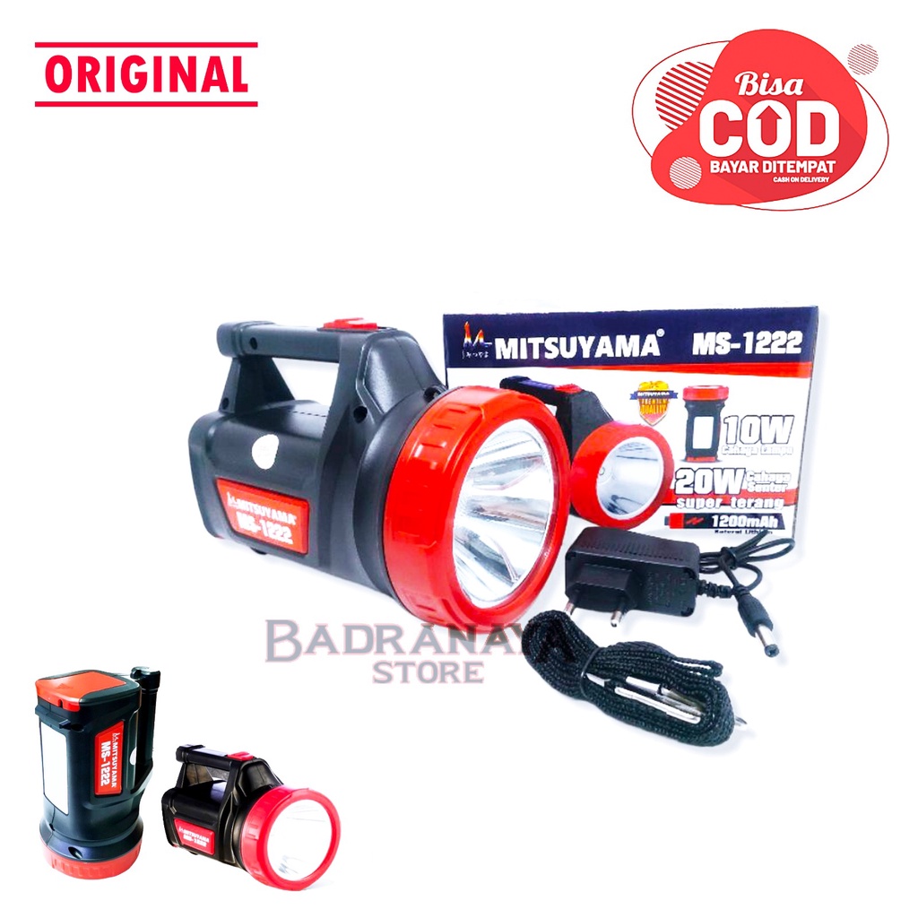 Jual Senter Tangan LED Terang Cahaya Putih Charger 20W+10W | Shopee ...