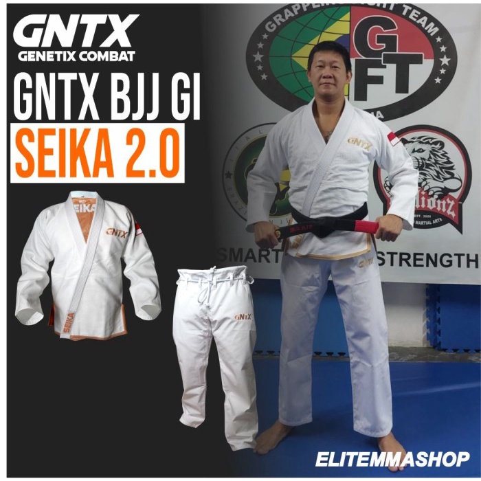 Jual GENETIX BJJ GI Seika White | Shopee Indonesia
