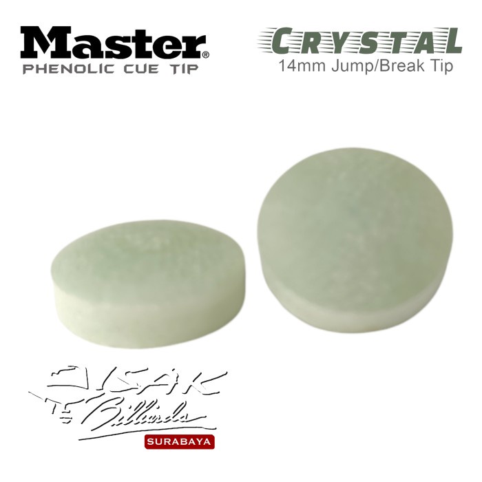 Jual Crystal White Phenolic Jump Break Tip - Cue Tips Stik Bola Loncat ...