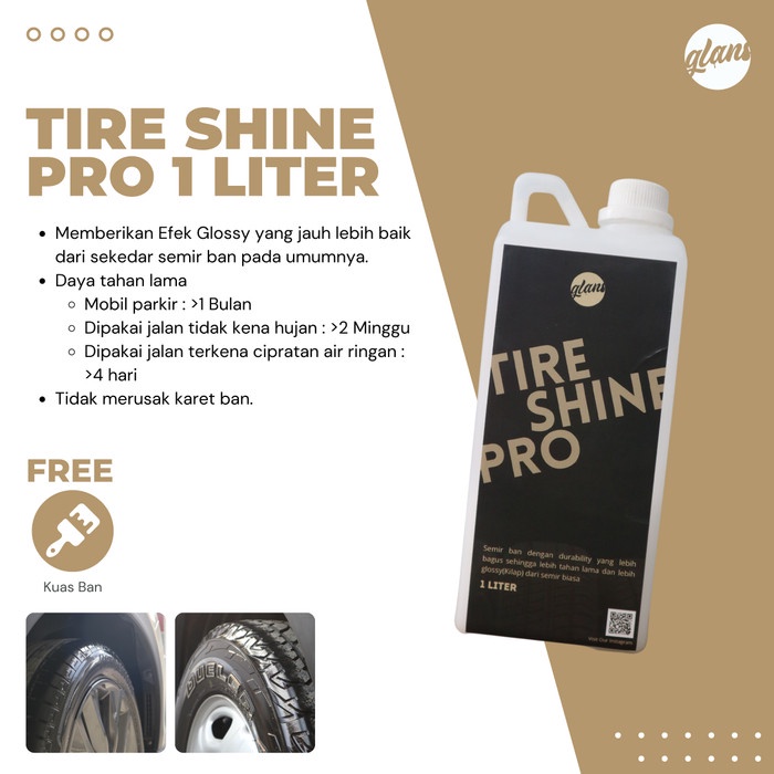 Jual SEMIR BAN PREMIUM (TIRE SHINE PRO) 1 LITER | Shopee Indonesia