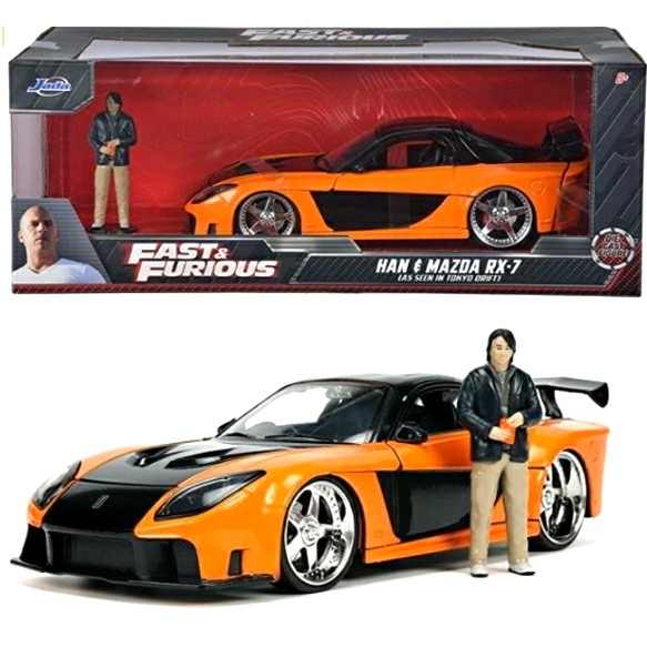 Jual New Jada Fast Furious Han'S Mazda Rx7 With Han'S Figure 1:24 Bisa ...