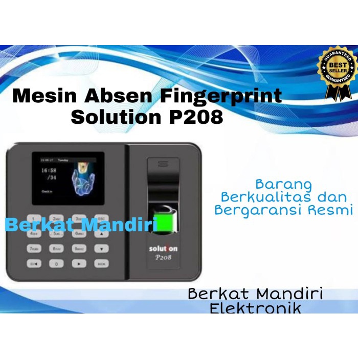 Jual FINGERPRINT MESIN ABSENSI SOLUTION P208 | Shopee Indonesia