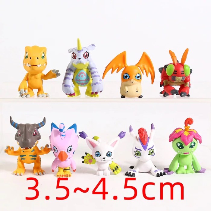 Jual Ni Ng- ACTION FIGURE DIGIMON ADVENTURE SET 9 PCS TOPPER CAKE ...