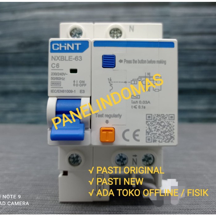 Jual JUAL RCCB ELCB RCBO + MCB Chint NXBLE-32 NXBLE32 1P+N 6A 6kA | Shopee Indonesia