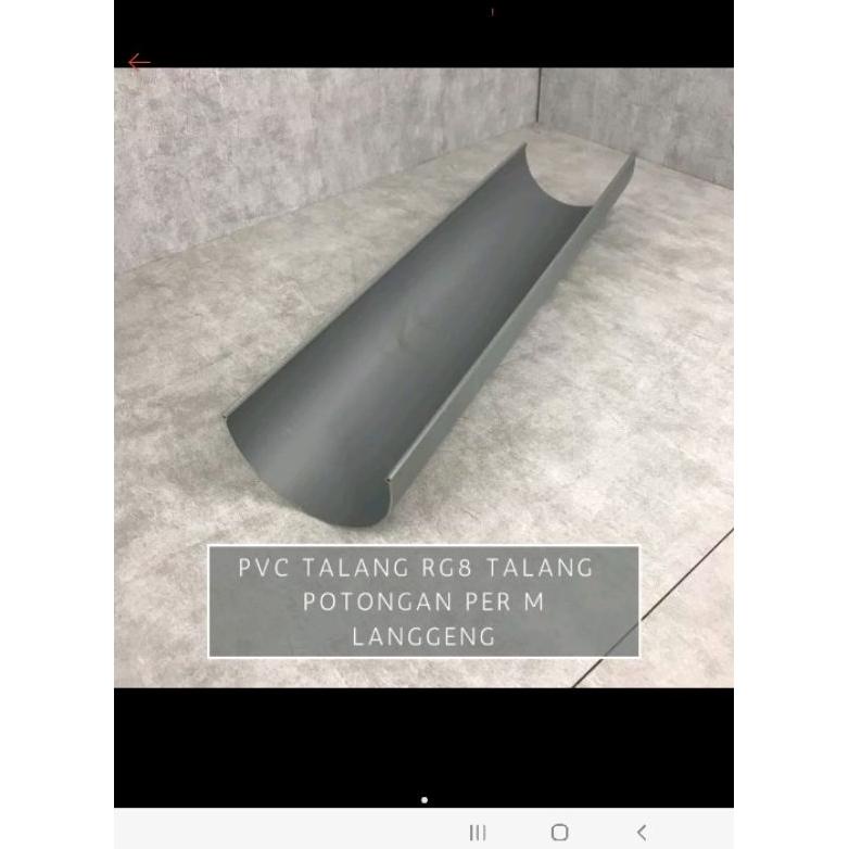 Jual Hot Sale Talang Air PVC Talang Pipa Pakan HR RG 8" 8 Inch 1mtr ...