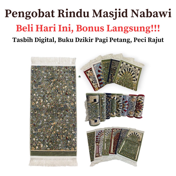 Jual [Original] Sajadah Raudhoh Madinah Original Tebal Lembut Dan ...