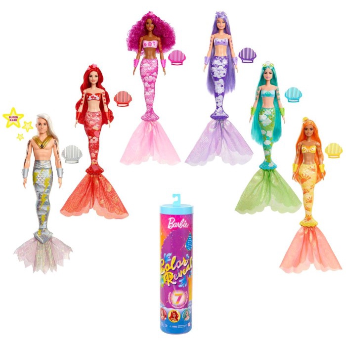 Jual New Ori Barbie Color Reveal Mermaid Ori Mattel Hcc46 Random Bisa ...