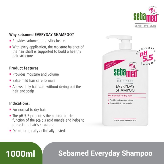 Jual [Ori] Sebamed Everyday Shampoo 1L 1 Liter - Every Day Sampo 1000Ml ...