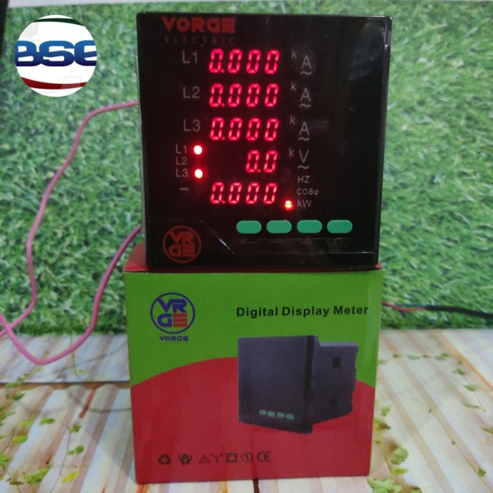Jual multi function meter 3vaf volt ampere hz no fort digital ...