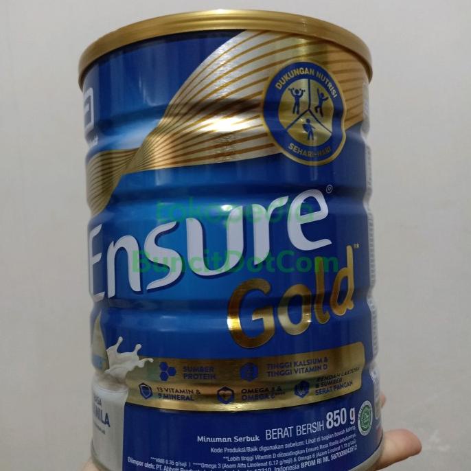 Jual susu Ensure Gold Vanila 850gr orang tua lansia 850gram vanilla 850g | Shopee Indonesia