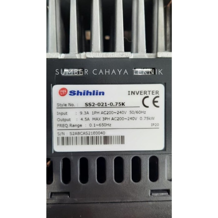 Jual NEW SERIES SS2-021-0.75K SHIHLIN INVERTER 1 HP ORIGINAL TERBARU ...