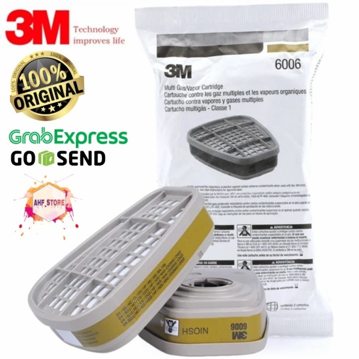 Jual 3M 6006 Cartridge Filter Respirator 6200 7502 6800 Catridge ...