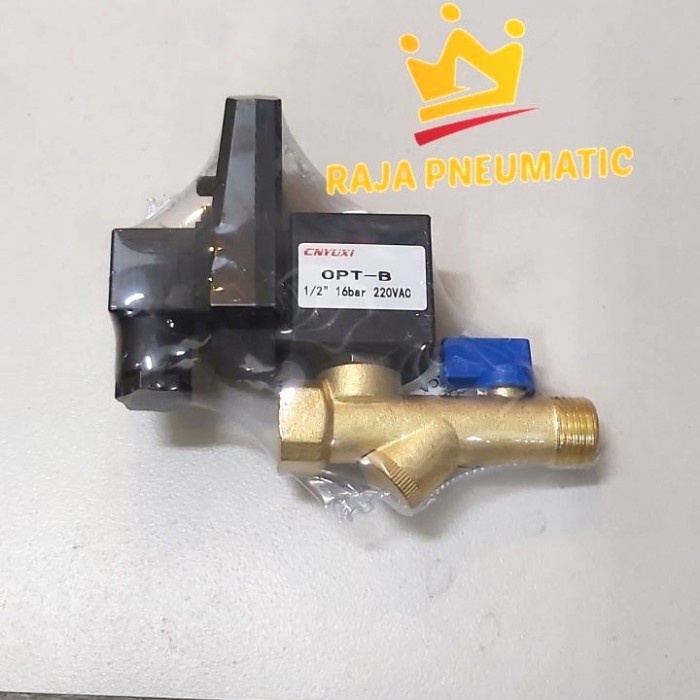 Jual [Original] Electric Solenoid Valve Timer Auto Drain Water 1/2 Inch ...