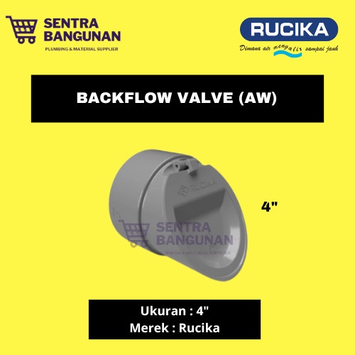 Jual Promo Backflow Valve Rucika 4 Inch / Tutup Drainase / Tutup Got ...