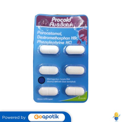 Jual PROCOLD FLU DAN BATUK STRIP 6 KAPLET | Shopee Indonesia