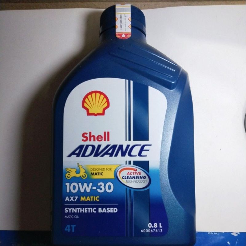 Jual oli shell advance ax7 10w-30 matic synthetic based 0.8L | Shopee ...