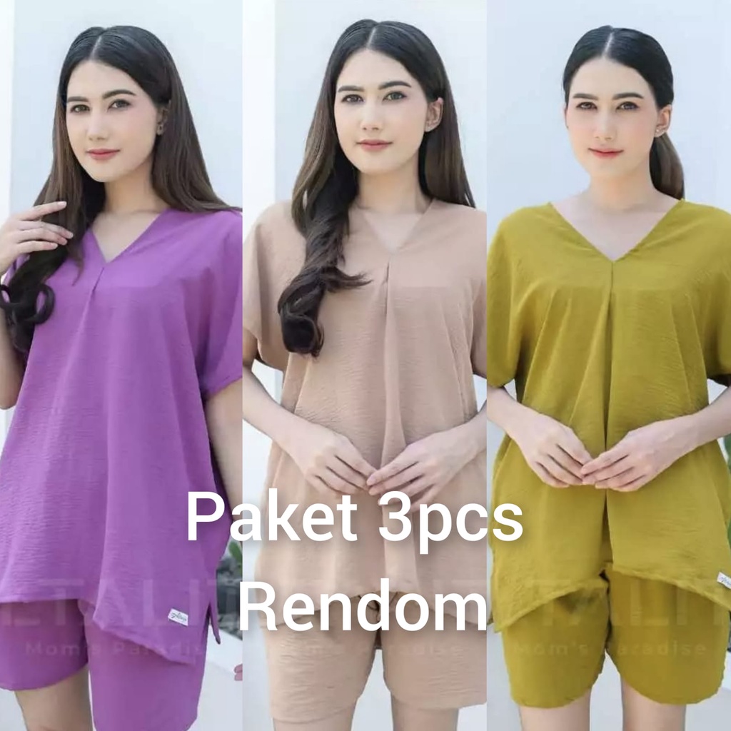 Jual Paket hemat 3.pcs / paket bundle setelan cringkle airflow / One ... Jual Paket hemat 3.pcs / paket bundle setelan cringkle airflow / One ...