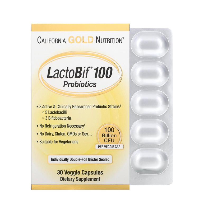 Jual CALIFORNIA GOLD NUTRITION LACTOBIF 100 PROBIOTIC 100 BILLION CFU ...