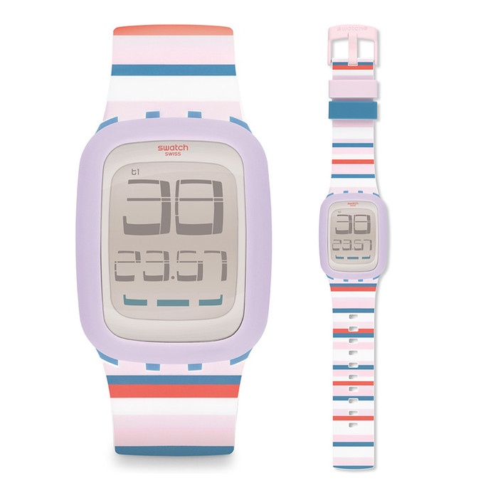 Jual SWATCH SURN107 - Tendina - Jam Tangan Touch Screen - Putih Pink ...