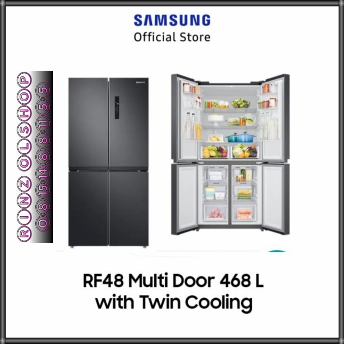 Jual KULKAS SAMSUNG RF48A4000B4 MULTI DOOR 4 PINTU WITH TWIN COOLING ...