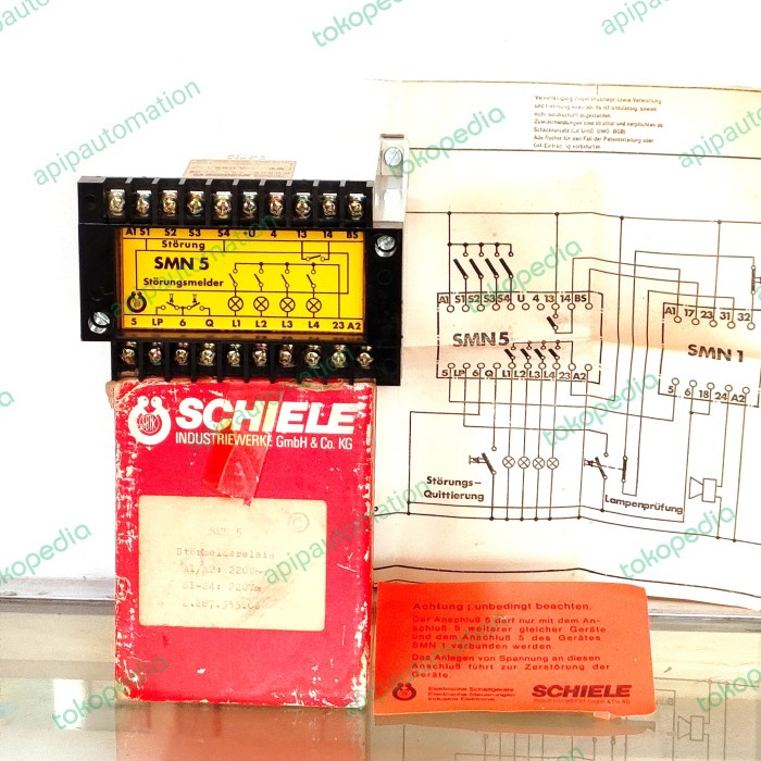 Jual Original Schiele Smn-5 Stroungmelder Low Voltage Control System ...