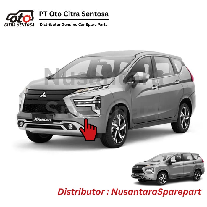 Jual LIST CHROME BUMPER DEPAN KIRI BAWAH NEW XPANDER 2021 ORIGINAL ...