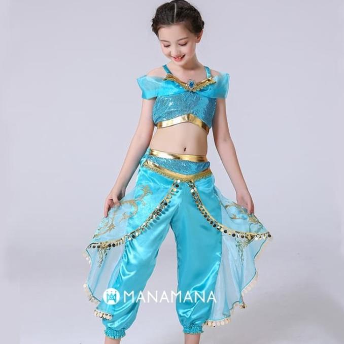 Jual Dress Kostum Disney Princess Jasmine Aladdin Fashion Show Anak ...