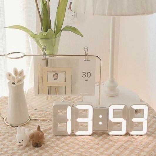 Jual [Boon 837] Jam Digital Led 3D / Table Clock Desk / Dekorasi ...