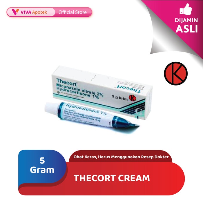 Jual Thecort Cream / Infeksi Jamur / Panu / Kadas (5 Gram) | Shopee ...