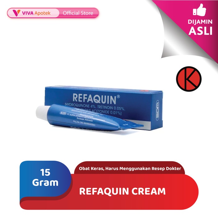 Jual Refaquin Cream / Melasma / Flek Kulit (15 Gram) | Shopee Indonesia