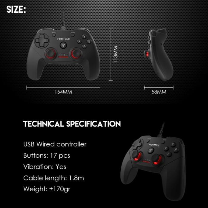 Jual Fantech REVOLVER GP12 Gaming Controller Gamepad Joystick USB ...