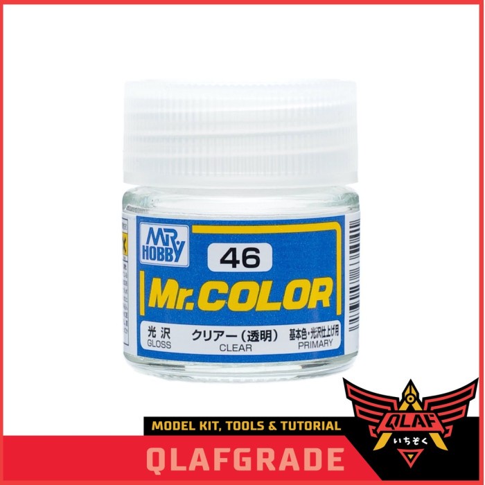 Jual Mr Color CLEAR GLOSS C46 / cat gundam model kit airbrush | Shopee ...