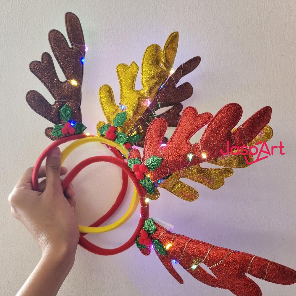 Jual Bando Natal Merry Christmas + Bando Natal Led + Bando Tanduk Rusa ...