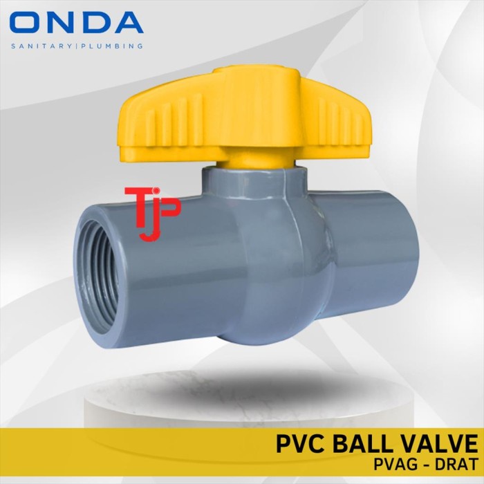 Jual BALL VALVE PVC / STOP KRAN PVC PVAG 1/2" ONDA ( DRAT ) | Shopee ...