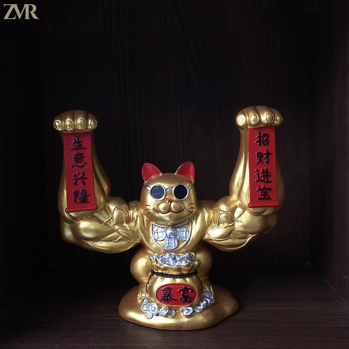 Jual Muscle Lucky Cat vol.2 | Kucing HOKI | Kucing Toko | Patung ...