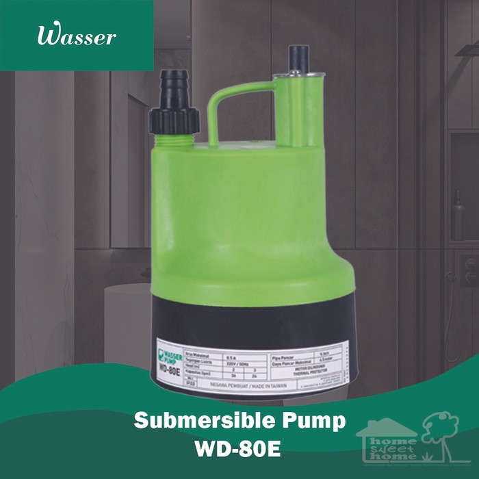 Jual [Original] Wasser Submersible Drainage Pump Wd-80E/80W Terbaru ...