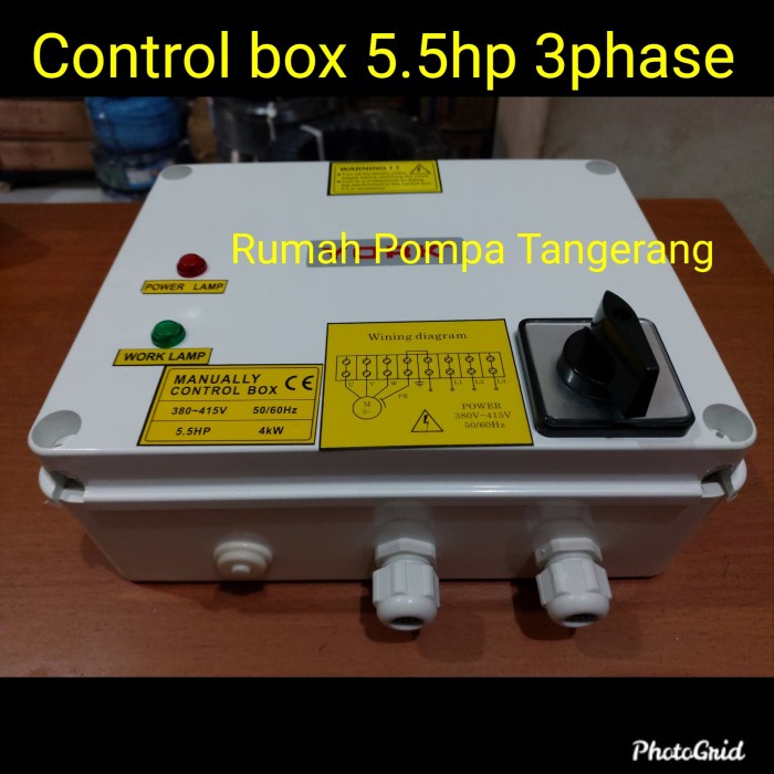 Jual [Original] Control Box Pompa Air Satelit Spec 5.5Hp 3Phase Bisa ...