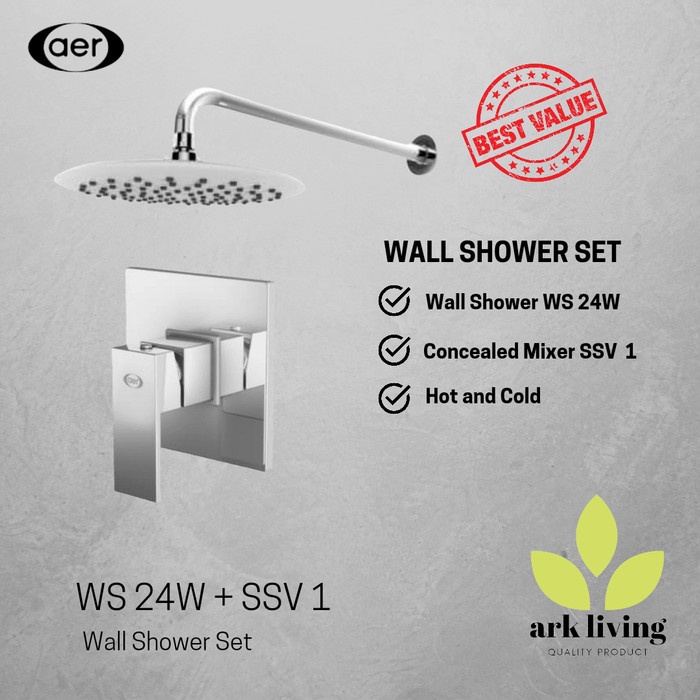 Jual [Ori] Aer Paket Shower Tanam Ws 24W Kran Air Tanam Panas Dingin Ssv 1 Terbaru | Shopee ...