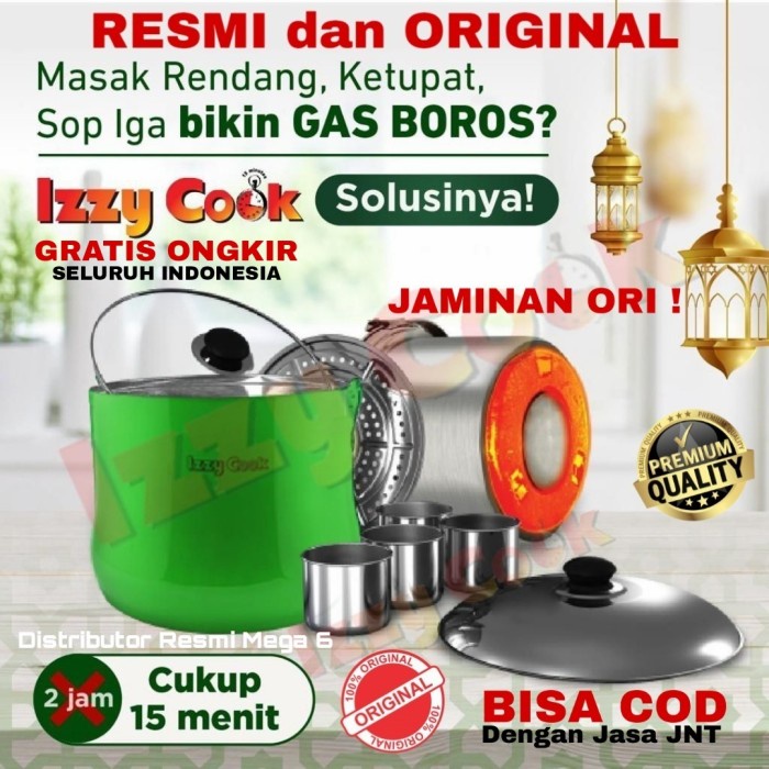 Jual [New] Izzy Cook Memasak Hemat Gas Dan Listrik Hingga 80 Resmi Dan ...