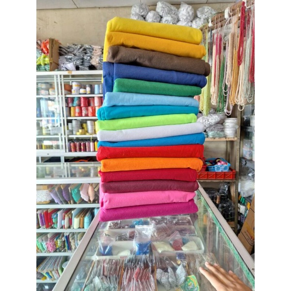 Jual Kain Fanel Meteran Warna Warni Ukuran 50x50cm/Kain Flanel Potongan ...