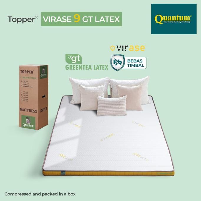 Jual Quantum Topper Greentea Latex VIRASE 9cm - Kasur Spring Bed ...