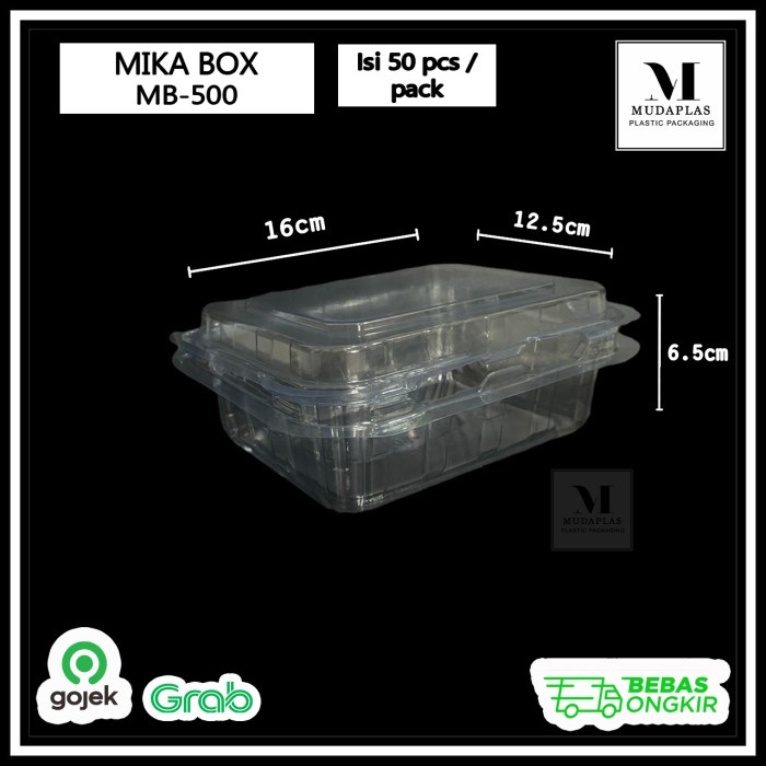 Jual Mika Box Salad Buah Sayur MB 500 / Box Mika Buah Sayur Salad ...