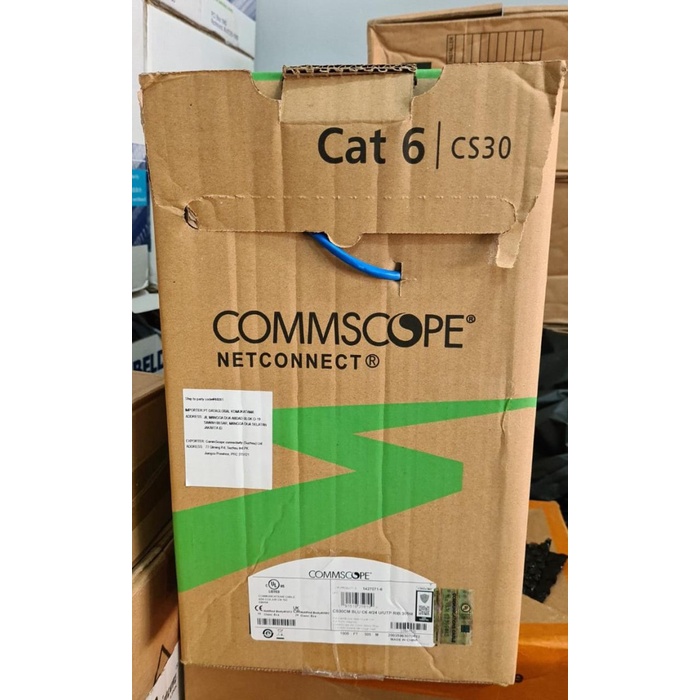 Jual AMP KABEL CAT6 / CAT 6 TE COMMSCOPE KABEL UTP DATA LAN PN ...
