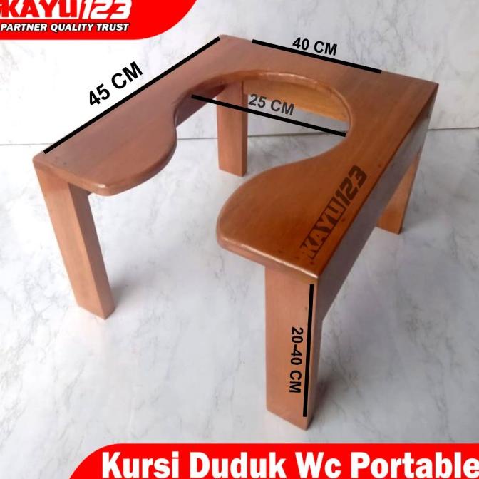 Jual WC Duduk Portable WC Duduk Kursi kloset duduk kursi pup U 45x40x30 ...